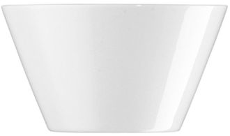 Arzberg Tric 2 St&uuml;ck Weiss Schale 12 cm 49700-800001-15212 und 4er Set EKM Living Strohhalme aus Edelstahl