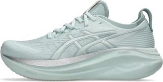Asics Asics Chaussures de Course Gel-Nimbus 27 pour Homme, Aqua/Blanc Pur, 41.5 EU