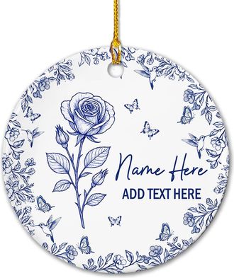 Generic Juni Rose Weihnachtsschmuck Ornamente Kreative Weihnachtsbaumschmuck Dekorative Weihnachtsbaum Ornamente F&uuml;r Familienfeier Urlaub Party