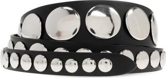 Iro ceinture en cuir &agrave; d&eacute;tails de clous - Noir