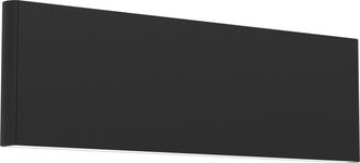 Eglo LED Wandlampe Climene, rechteckige Wandleuchte innen, Wandleuchter mit Up und Down Beleuchtung, Flurlampe aus Aluminium in Schwarz, Lampe Wand warmwei