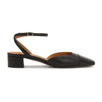 Kazar Schwarze Pumps mit Kn&ouml;chelwickelriemen - - Shoes - Damen - Schwarzk - 36 EU