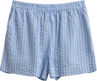 GANT Femme, Shorts, Bleu, Taille: 38 FR Striped Seersucker Shorts