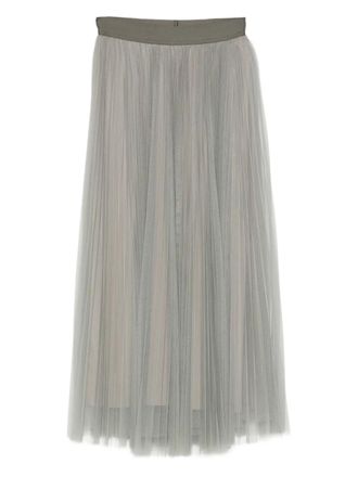 Forte_Forte jupe pliss&eacute;e en tulle - Vert