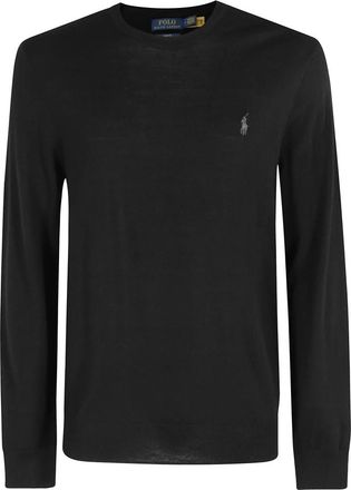Polo Ralph Lauren Homme, Pulls, Noir, Taille: 2XL Pull ras du cou l&eacute;ger en laine