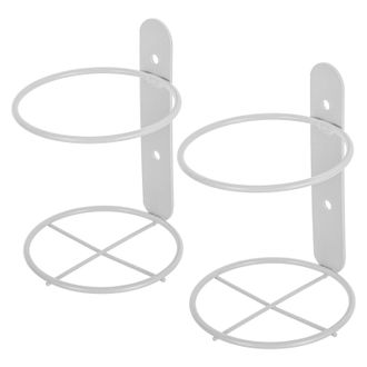 Holibanna Hoement 2 St&uuml;ck Wandmontiertes Weinregal Wei&szlig; Metall Einzel flaschenhalter Robuster Weinflaschenhalter zur Wandbefestigung Elegantes Display f&uuml;r Rotwe