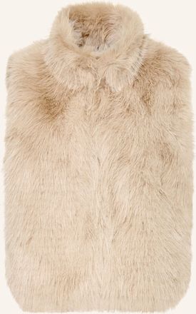 Mrs & Hugs Mrs & Hugs Kunstfell-Weste beige