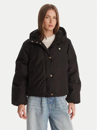 Guess Winterjacke V5BL07 WGLW2 Schwarz Regular Fit