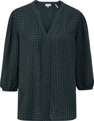 s.Oliver Damen Bluse Langarm Green, 42