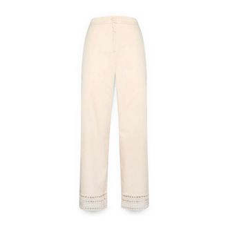 Elena Miro Damen, Hosen, Beige, 5XLGr&ouml;&szlig;e