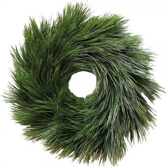 Fink [DL KIEFERKRANZ, Kunstblume, Kunstfasern, Rattan, grün, L. 46 cm, B. 46 cm, H.,6 cm, D. 46 cm