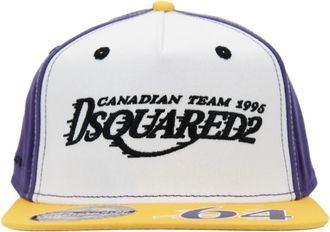 Dsquared2 Bestickte Baseballkappe mit Silikondetail - - Accessories - unisex - Mehrfarbig - L