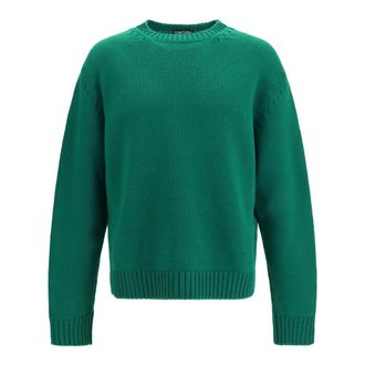 Tom Ford Pull Col Rond en Laine Cachemire - Homme - Pulls - Vert - Taille: M