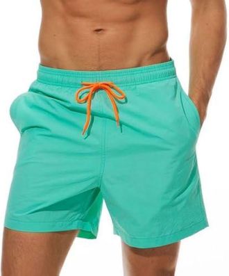 Generic HUIWDP Short de bain d&eacute;t&eacute; pour homme - Style d&eacute;contract&eacute; - Surf - Short de sport - Taille &eacute;lastique, A2, 5XL