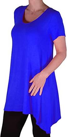 Eye Catch Oversize - Haut Long asymétrique Manches Courtes Grandes Tailles - Geneva - Femme