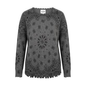 Kujten Round-Neck Strickwaren - - Knitwear - Damen - Grau - M