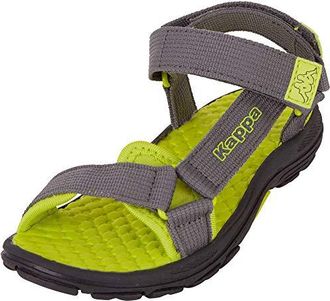 Kappa Pantoufles Mortara K Unisexe pour Enfant, Gris Citron Vert 1633., 35 EU