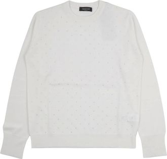 Fabiana Filippi Femme, Pulls, Blanc, Taille: 38 FR Pulls &agrave; col rond