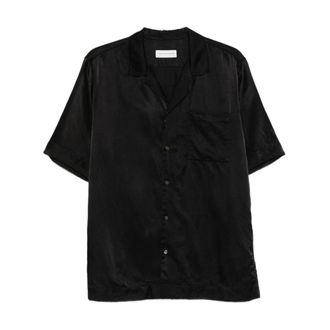 Dries Van Noten Homme, Chemises, Noir, Taille: M Carltone Shirt