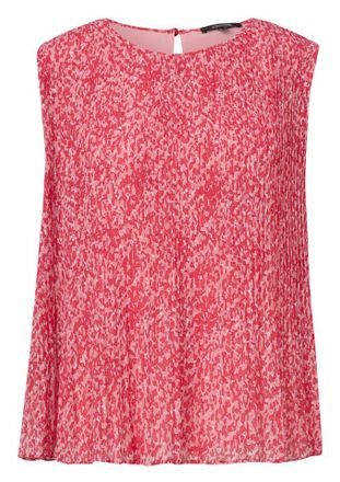 Comma Blusentop Bluse Plissierte Chiffonbluse
