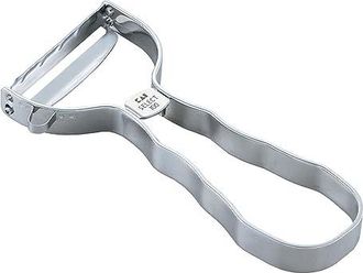 Kai Universalsch&auml;ler - T-Sch&auml;ler aus Edelstahl mit Klinge 5 cm / Griff 9 cm - Sparsch&auml;ler Sch&auml;ler f&uuml;r Gem&uuml;se Obst Kartoffelsch&auml;ler Spargelsch&auml;ler, Silber