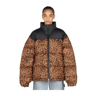 VETEMENTS Leopard Print Steppjacke - - Jackets - Damen - Braun - S