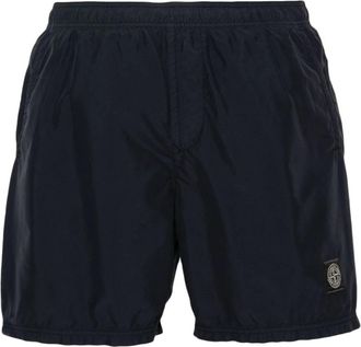 Stone Island Homme, Maillots de bain, Bleu, Taille: 2XL Brushed Nylon Swim Shorts
