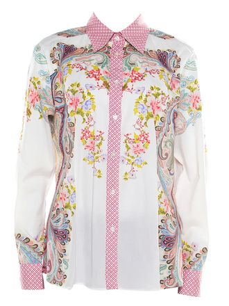 Etro chemise à motif cachemire - Blanc