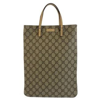 Gucci Sac cabas Pre-owned en toile GG Supreme - Femme - Pre-owned - Brun - Taille: ONE Size