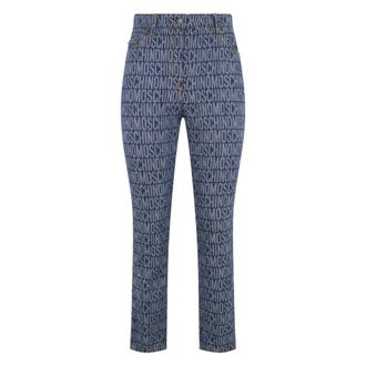 Moschino Stretch Geometric Pants - - Jeans - Damen - Blau - 2XS