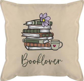 Shirtracer Kissen 50x50 - Statement - Geschenke Booklover Geschenk Bücherliebhaber Geschenke Book Lover I Booklover Gifts I Booklovers I Leseratte Geschenkidee L