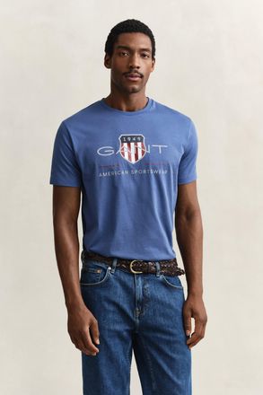 GANT Herren Archive Shield T-Shirt (XXXL) VINTAGE Blau