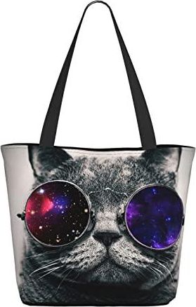 AOOEDM Hipster Cat Ladies Shopping Bag 13x11x7in.Le cadeau parfait pour la Saint-Valentin.Cest de la Saint-Valentin pour maman, fille, &eacute;pouse, etc