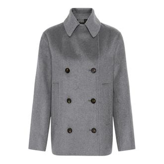 Part Two Zweireihiger Mantel - - Coats - Damen - Grau - 2XL