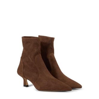 Stuart Weitzman Bottine Vinnie 50 en cuir su&eacute;d&eacute;