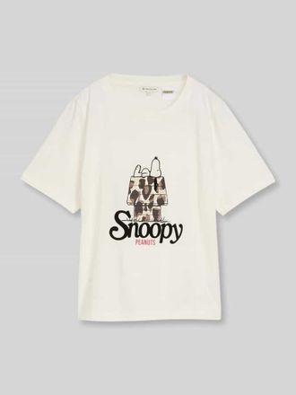 Tom Tailor Loose Fit T-Shirt aus reiner Baumwolle mit Peanuts-Print