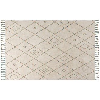 Massivmoebel24 Teppich 150x80 beige/mehrfarbig kafet