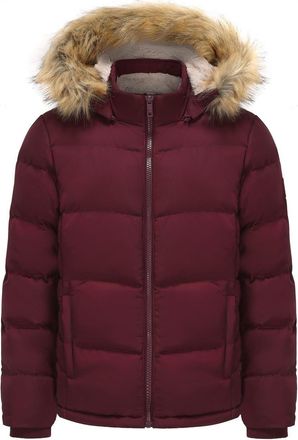 SoulCal&Co SoulCal - Bubble Steppjacke f&uuml;r Damen (Burgunderrot)