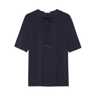 Elena Miro Jersey Hemd - - Blouses & Shirts - Damen - Blau - S