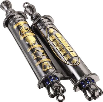 NUOBESTY Vintage Metall Mezuzah T&uuml;rdekoration Retro Religi&ouml;ses Symbol mit Feiner Handwerkskunst Runde Kanten und Glatte Oberfl&auml;che Geeignet f&uuml;r Wohn B&uuml;rot&uuml;rrah