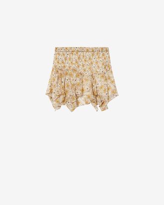 Isabel Marant Jupe Fiala - Femme - Clair Jaune-&eacute;cru - Taille34 - Marant &Eacute;toile