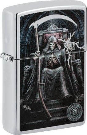 Zippo Sturmfeuerzeug - Anne Stokes, High Polish Chrome, Color Image - Nachfüllbar - Wiederverwendbar - Windfestes Design - Geschenkbox - Made in USA