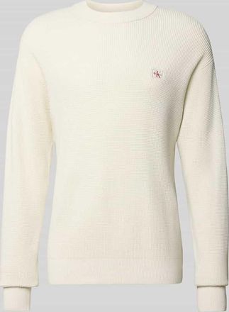 Calvin Klein Jeans Strickpullover mit Label-Patch