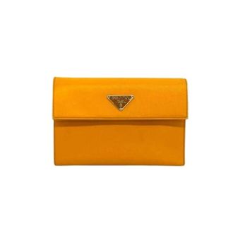 Prada Portefeuille Pre-owned (bi-pli) - Femme - Pre-owned - Orange - Taille: ONE Size