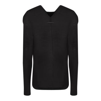 Maison Margiela Damen, Strickwaren, Schwarzk, LGr&ouml;&szlig;e