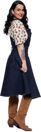 Queen Kerosin Jeanskleid Josie im Workwear-Look