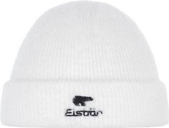 Eisb&auml;r M&uuml;tze Damen & Herren Mana Wei&szlig; - kuschelig weiche Beanie Unisex Beanie mit Umschlag Teddy M&uuml;tze Fisherman Docker Trawler