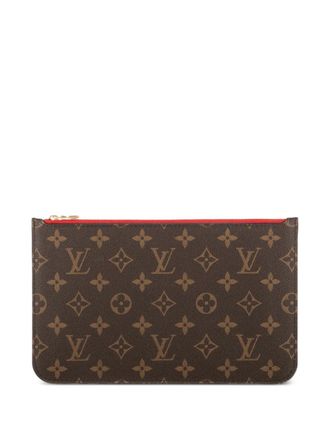 Louis Vuitton 2000 Neverfull MM Clutch - Braun