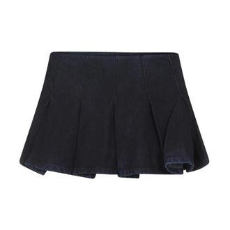 Diesel Denim-Minirock mit Falten - - Shorts - Damen - Blau - W27