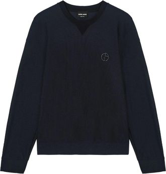 Giorgio Armani Pull Textur&eacute; avec Logo - Homme - Sweatshirts et sweats &agrave; capuche - Noir - Taille: L